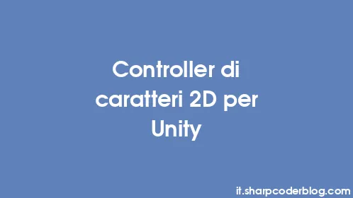Controller di caratteri 2D per Unity - Thumbnail