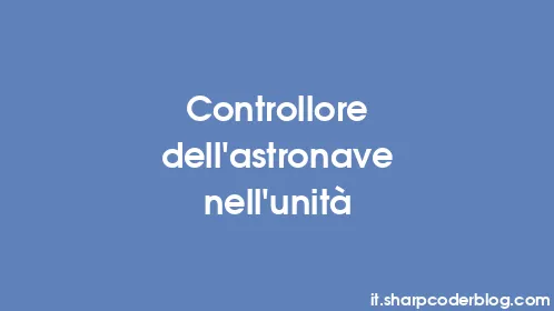 Controllore dell'astronave nell'unità - Thumbnail