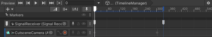Cronologia del filmato di Unity Cinemachine