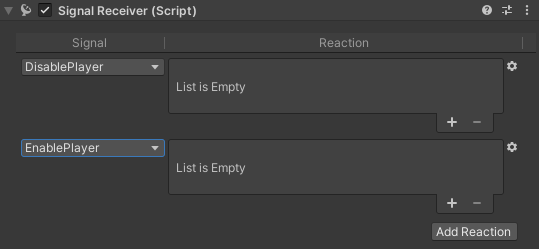 Unity Timeline Signal Aggiungi reazione